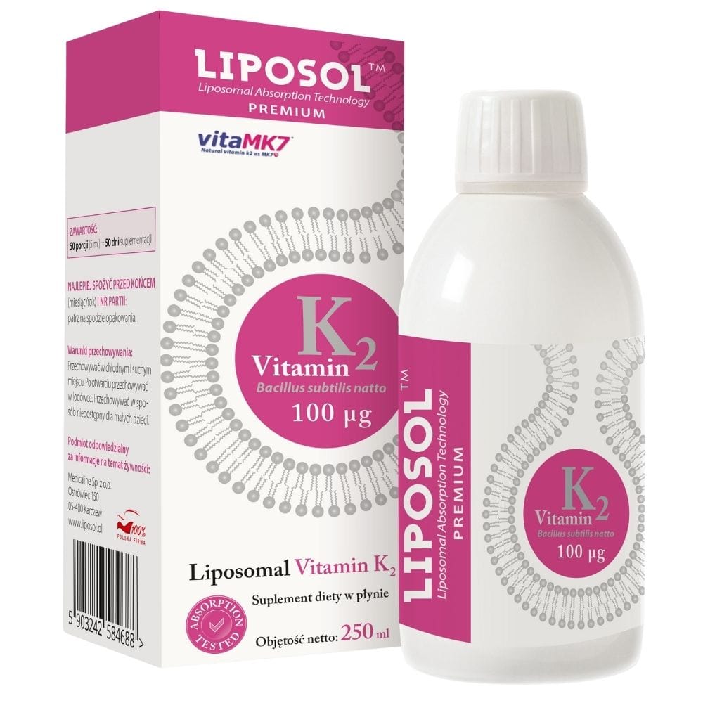 Liposol Liposomal Vitamin K2 (Vita MK7) 100 IU - 250 ml – Medpak