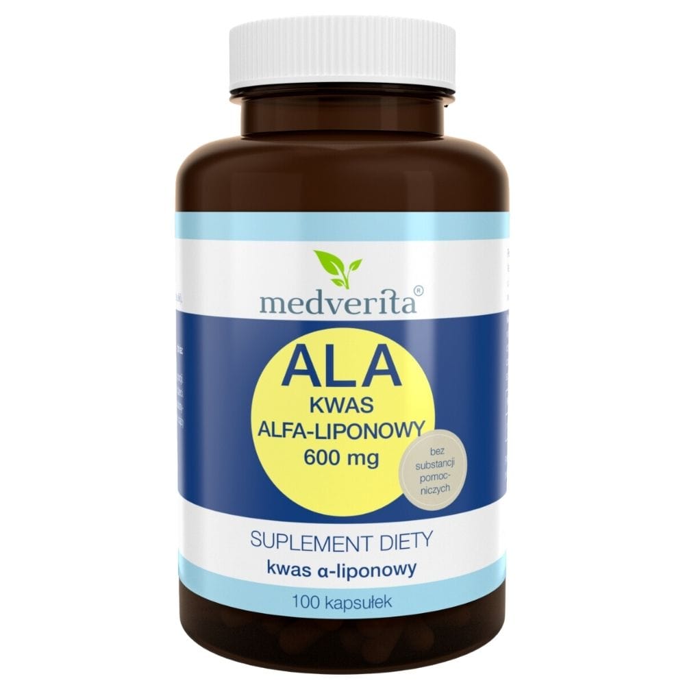 Medverita Alpha Lipoic Acid (ALA) 600 mg - 100 Capsules – Medpak