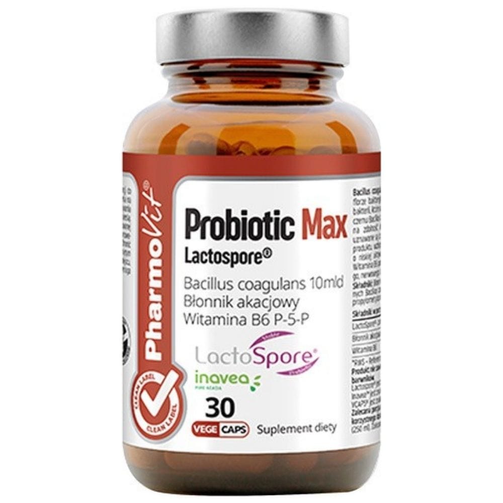 PharmoVit Probiotic Max Lactospore - 30 Capsules – Medpak